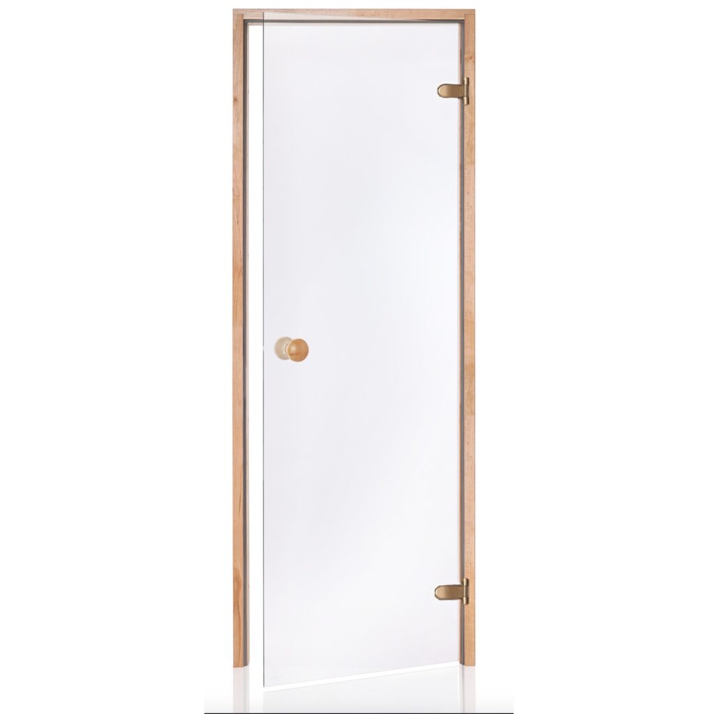 Sauna glass door. Clear | Basic | Slim